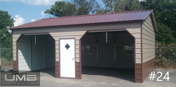 20x30 VR Metal Garage Building - Universal Metal Buildings